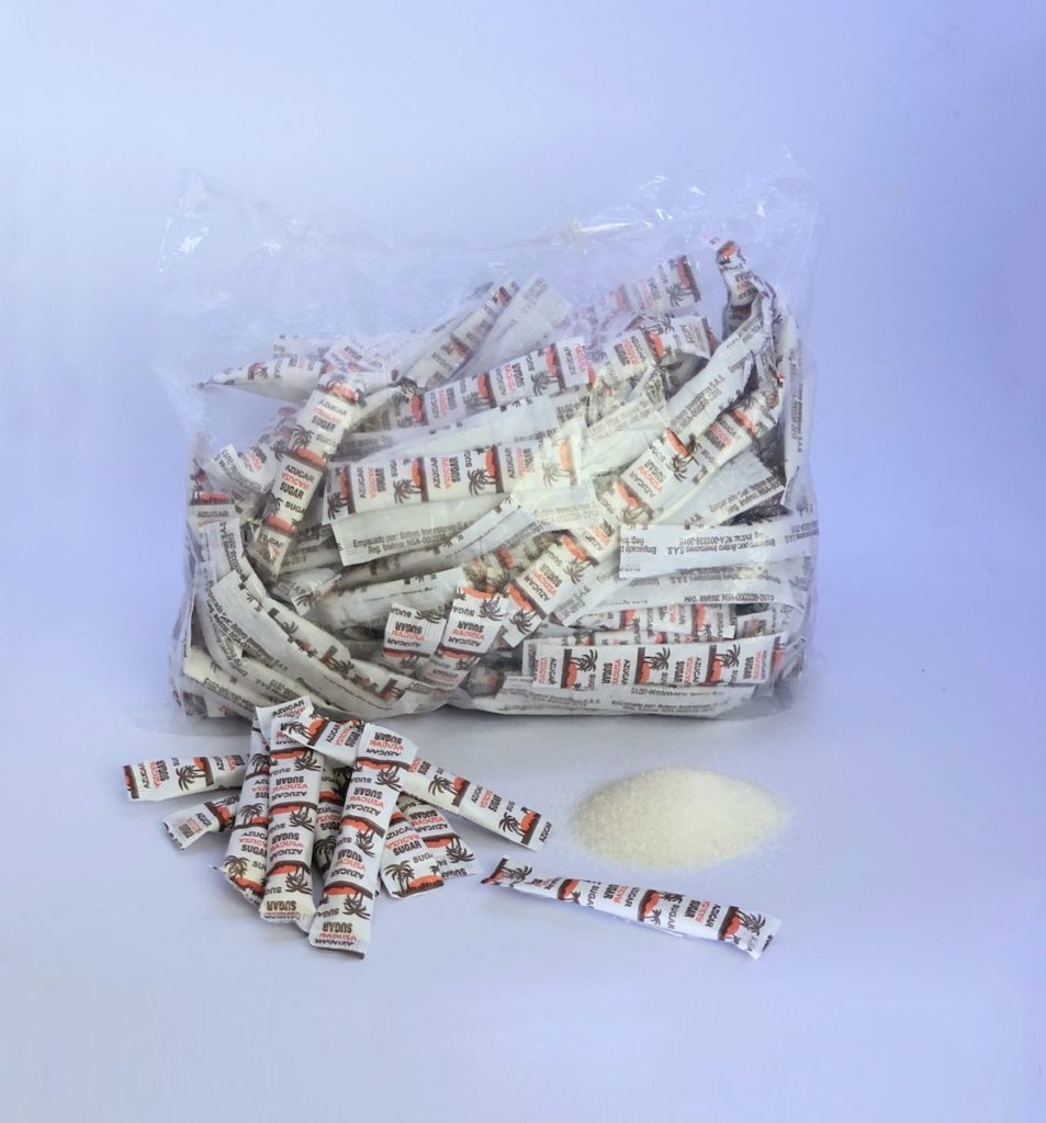 Azúcar Sugar - Palmeras Stick Pack de 3.5 gr - Paquete 200 Sobres x 10 ...